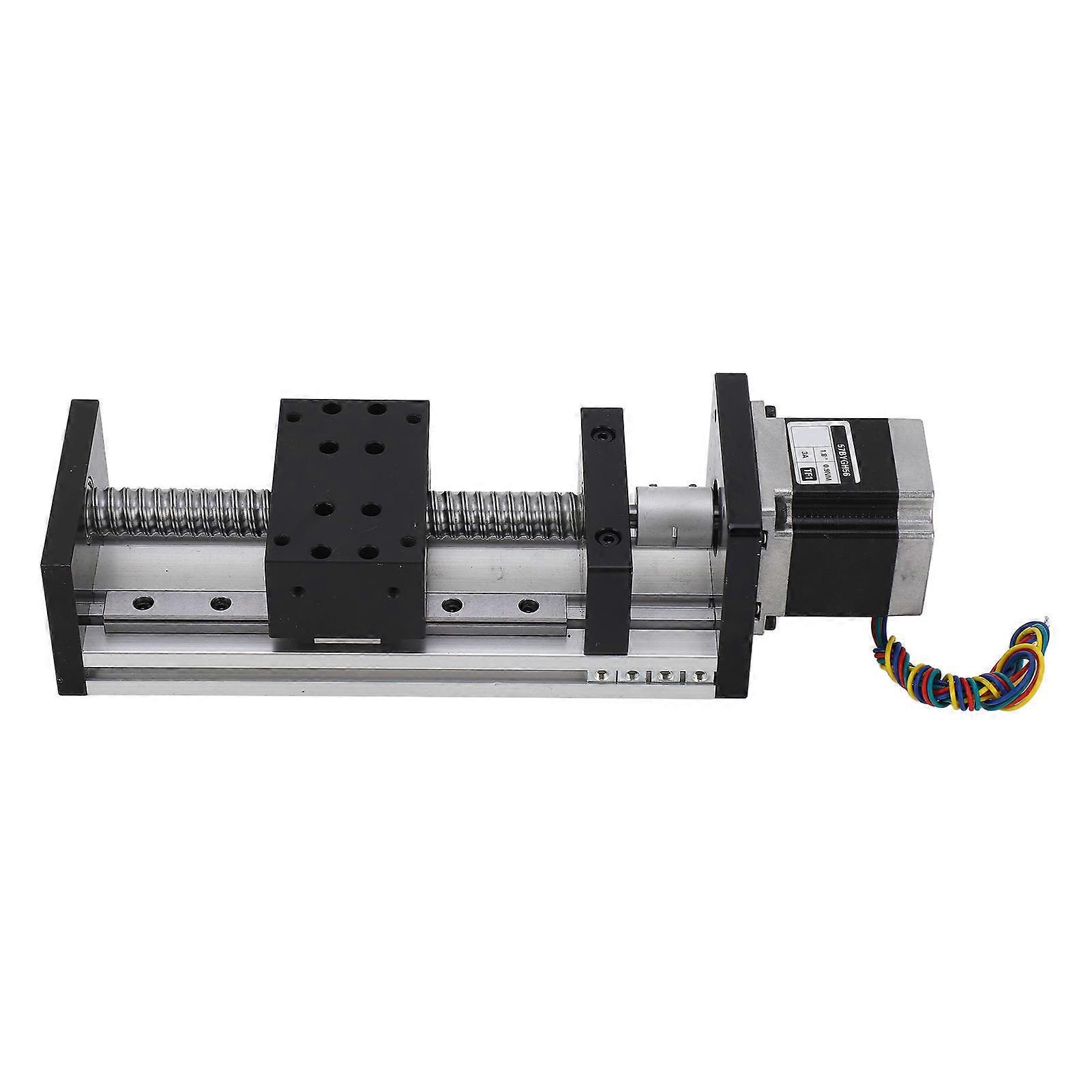 Double Track Sliding Table 57 Stepper Motor 100mm Stroke Linear Rail ...