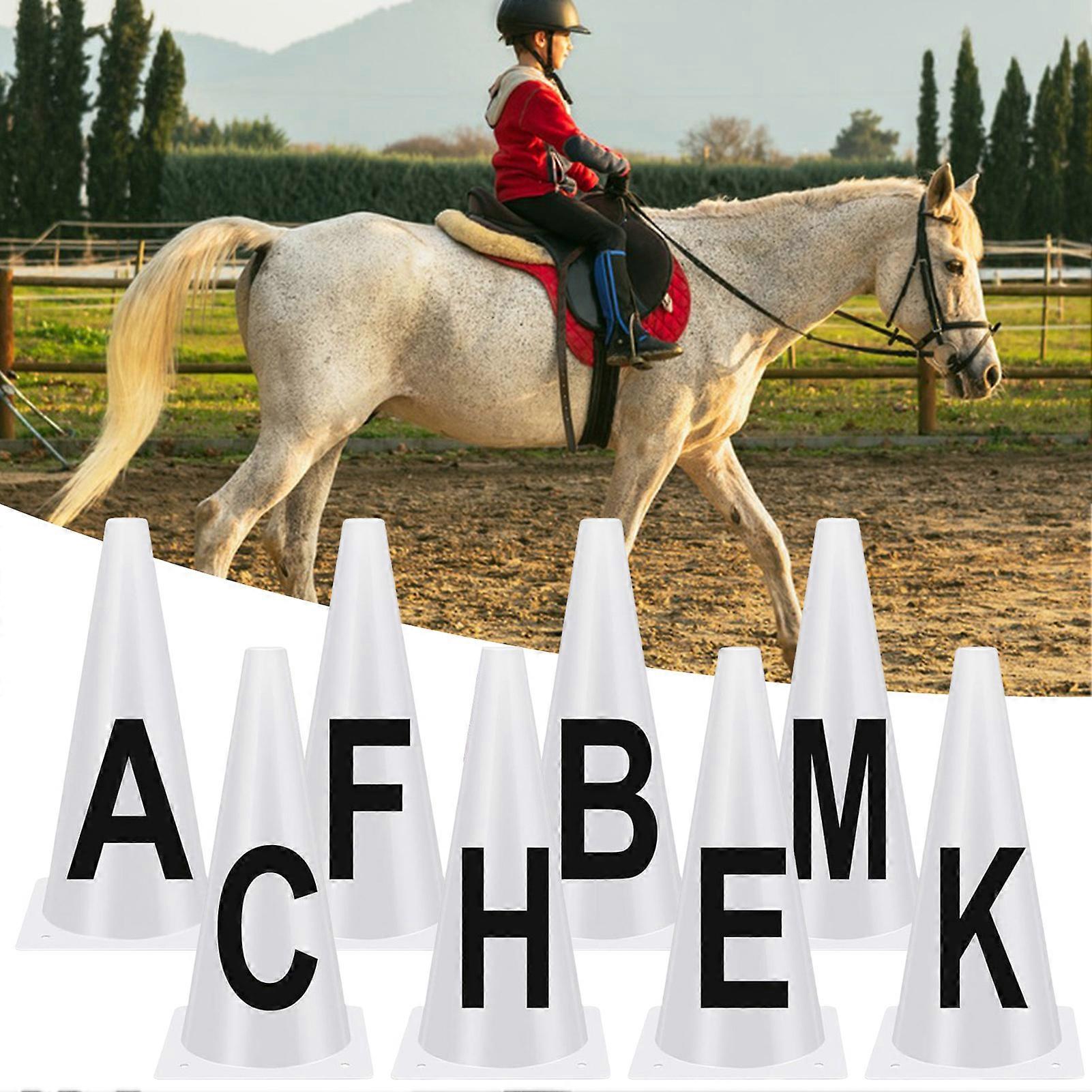 4/ 8 Pcs Dressage Cones Stackable Equestrian Training Cones Set with ...