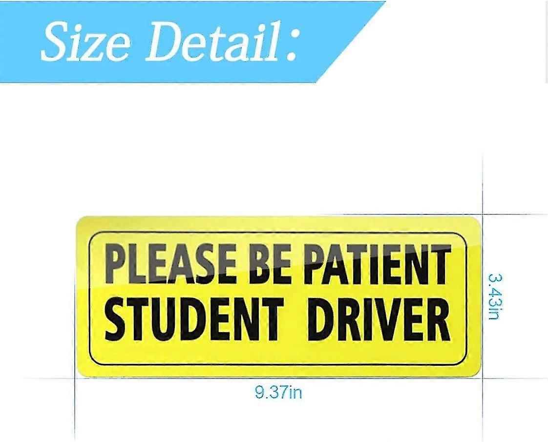 3pcs Student Driver Magnetic Car Stickers, Please Be Patient Student ...