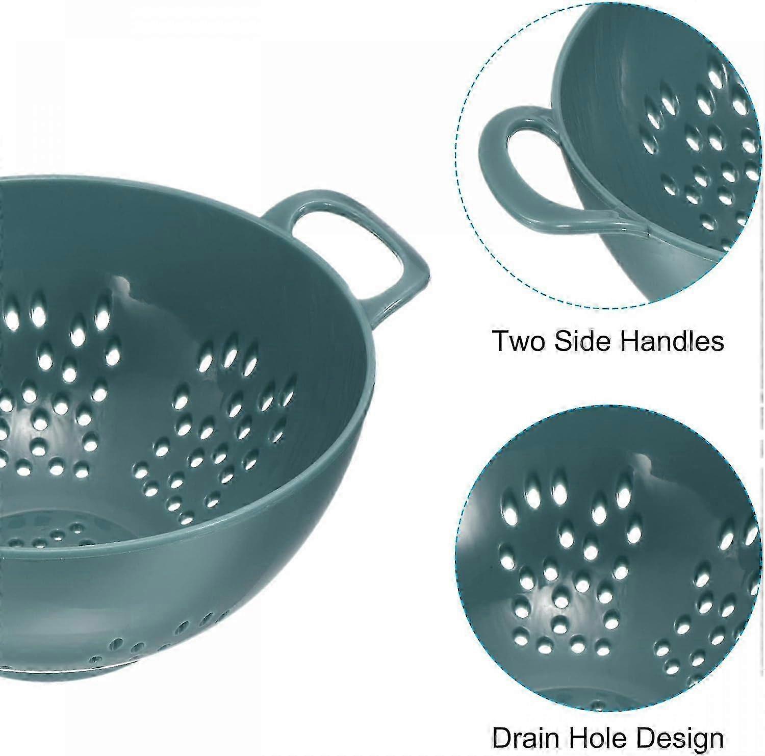 Mini Food Colander with Double Handles, Rice Washing Strainer Plastic ...