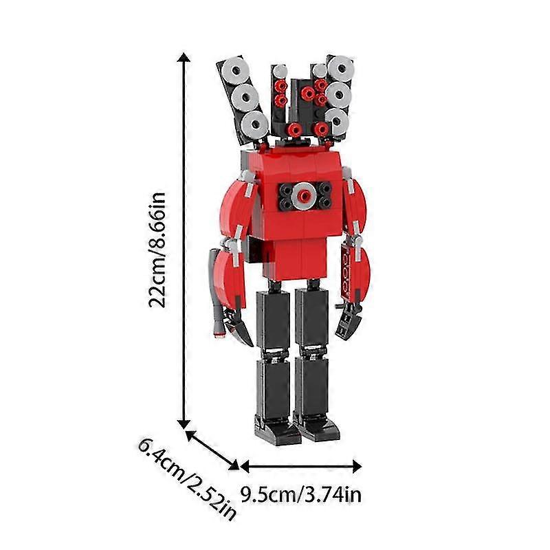 Skibidi Toilet Action Figure Building Block Kit Monitor Man Blocks ...