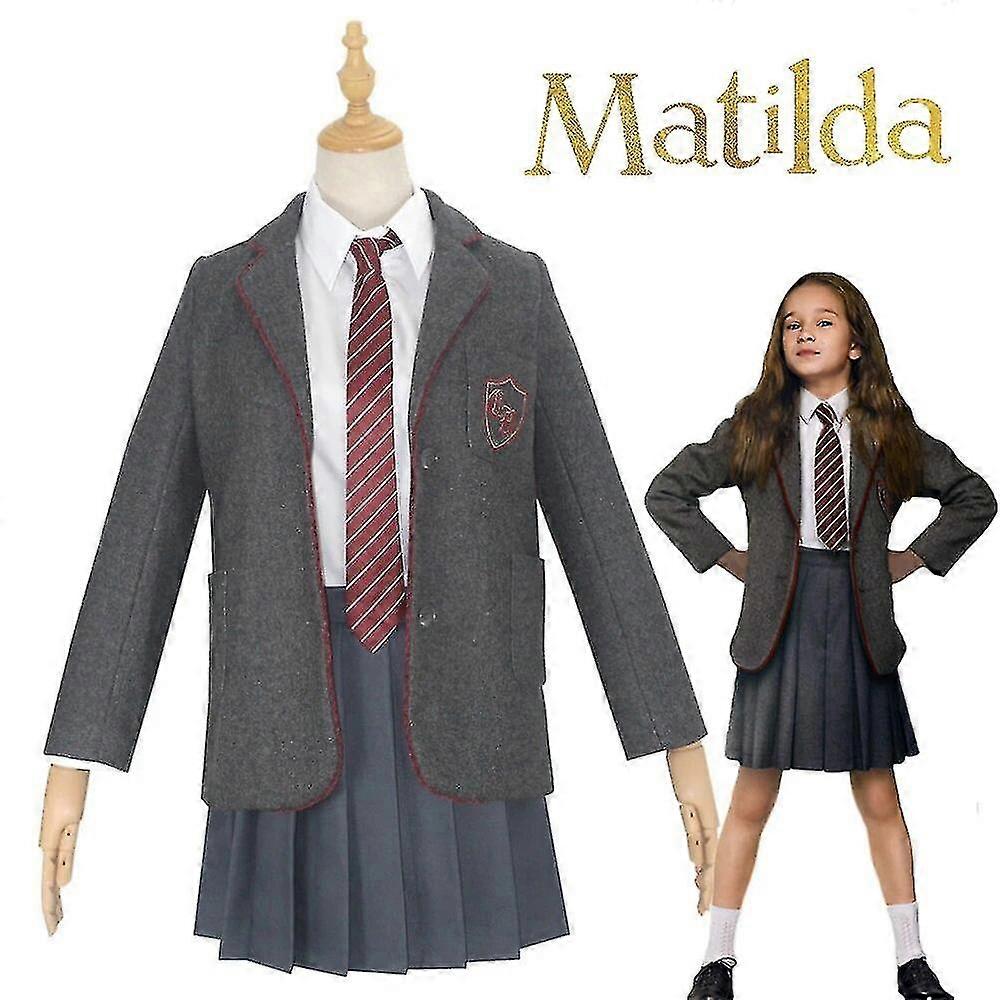 Movie Matilda Cosplay Girls Costume School Uniform Roald Dahls Matilda ...