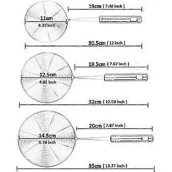 Set Of 3 Sizes Spider Strainer Skimmer, Stainless Steel Wire Skimmer ...