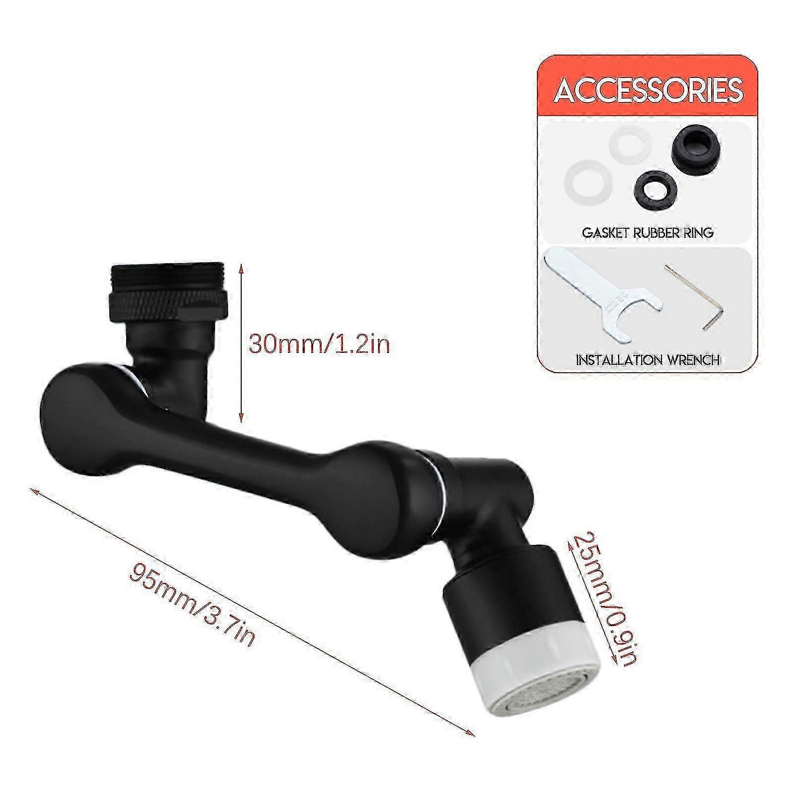 Universal 1080 Swivel Extension Faucet Aerator Rotate Robotic Arm Tap ...