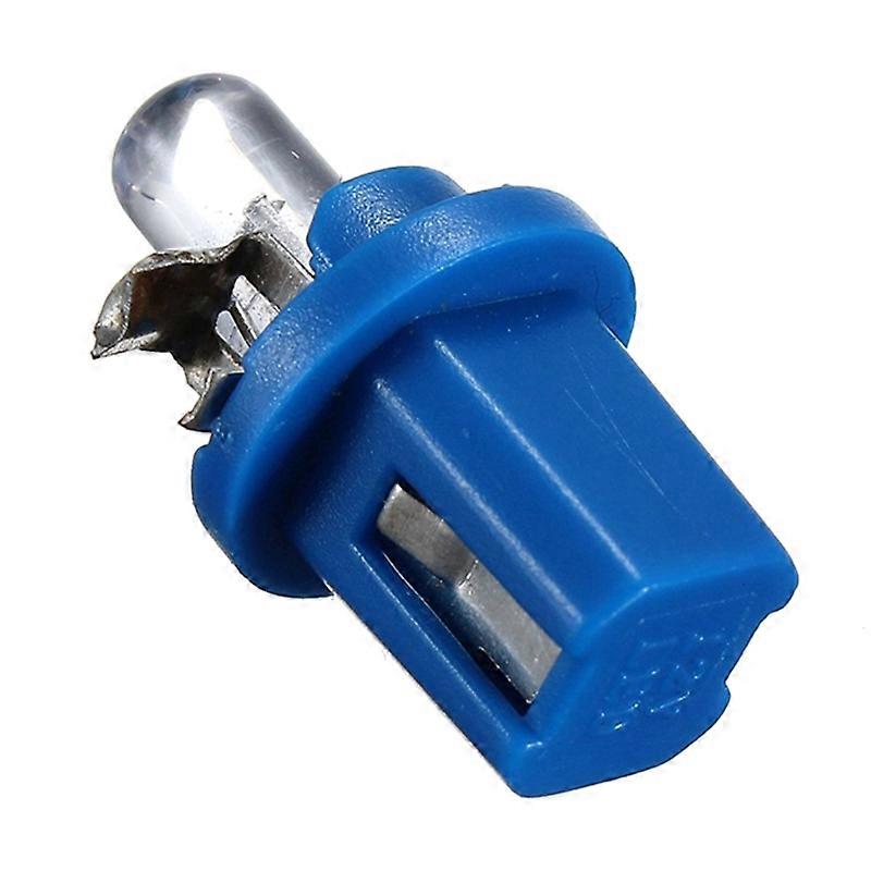 10Pcs LED Bulb Meter Dash B8-5D T5 Lamp with Holder Blue Tuning Auto ...