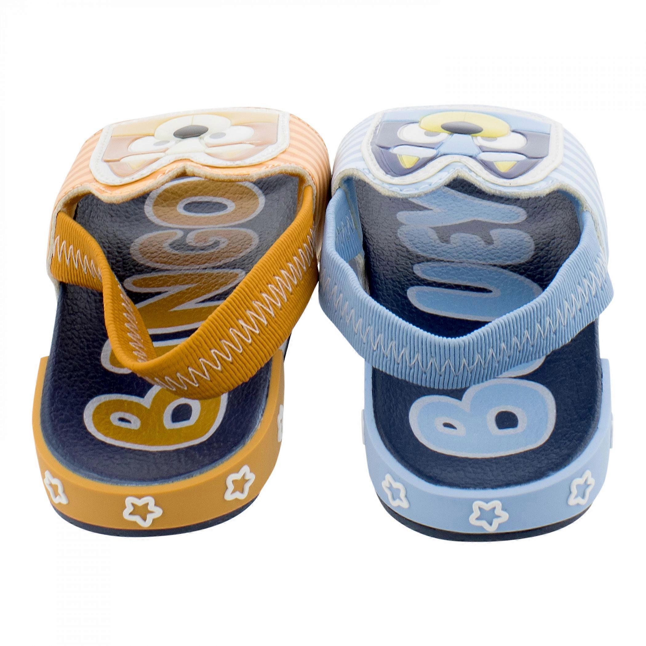 Bluey and Bingo Toddler Mismatch Flip Flop Slides | Fruugo UK
