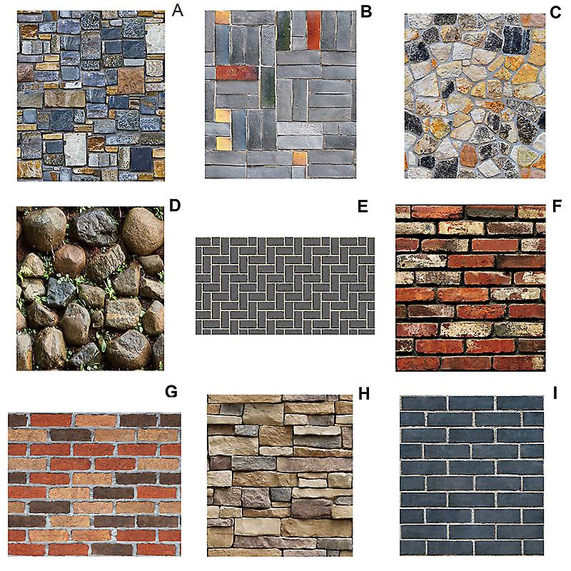 3d Selvklæbende tapeter Vandtæt mursten mønster tapeter Aftageligt vægpapir | Fruugo DK