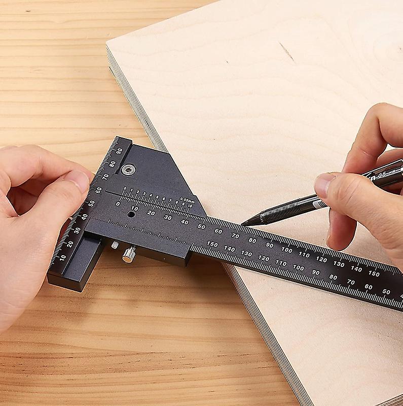Woodworking T Ruler Carpenter's Angle Ruler Marking Ruler ...
