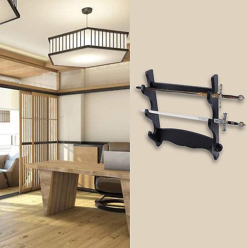 Wall Mounted Katana Stand, 3-layer Saber Stand For Samurai Sword ...