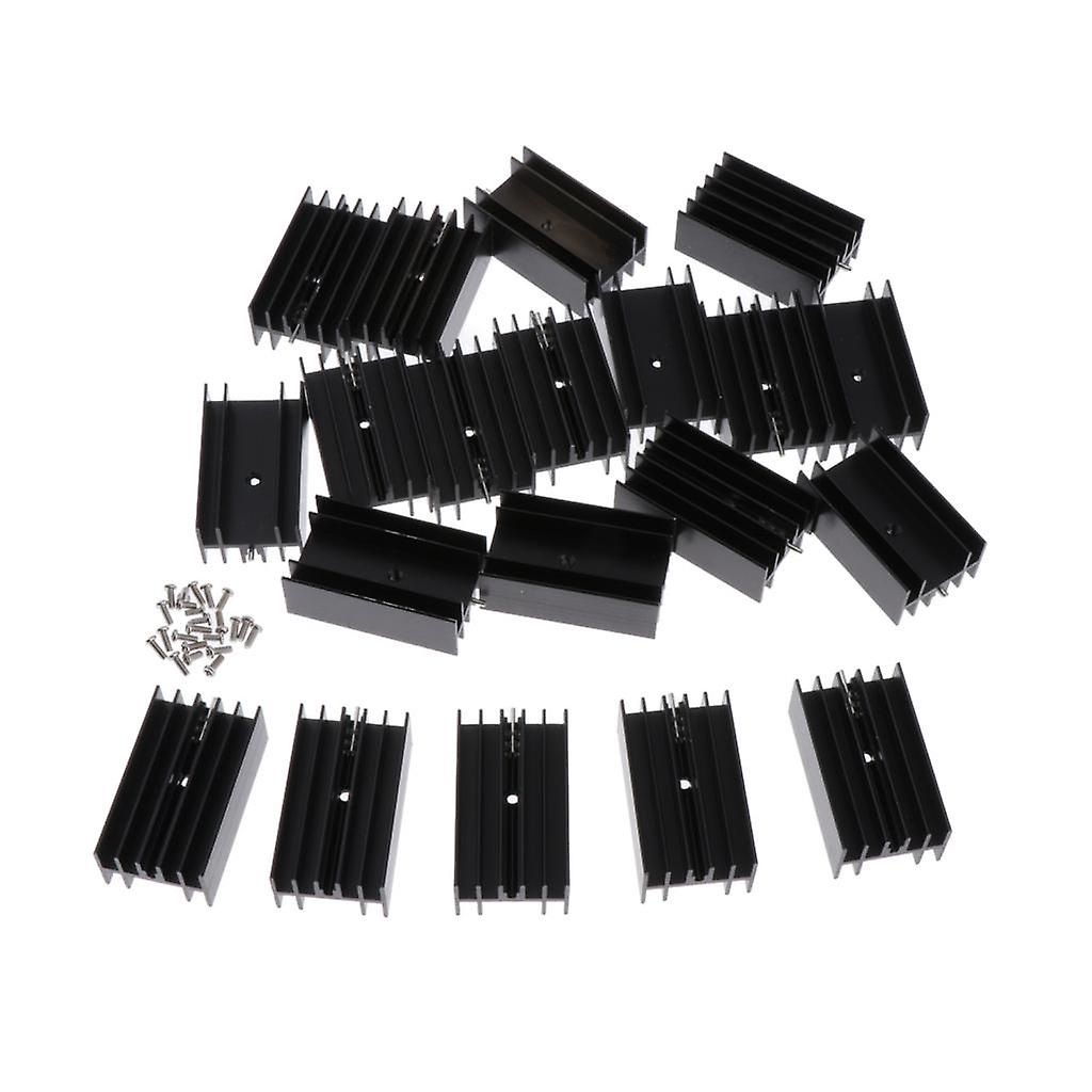 20pc 24x16-40mm Mosfet Aluminium Heat Sink 7805 Transistor Heatsink ...