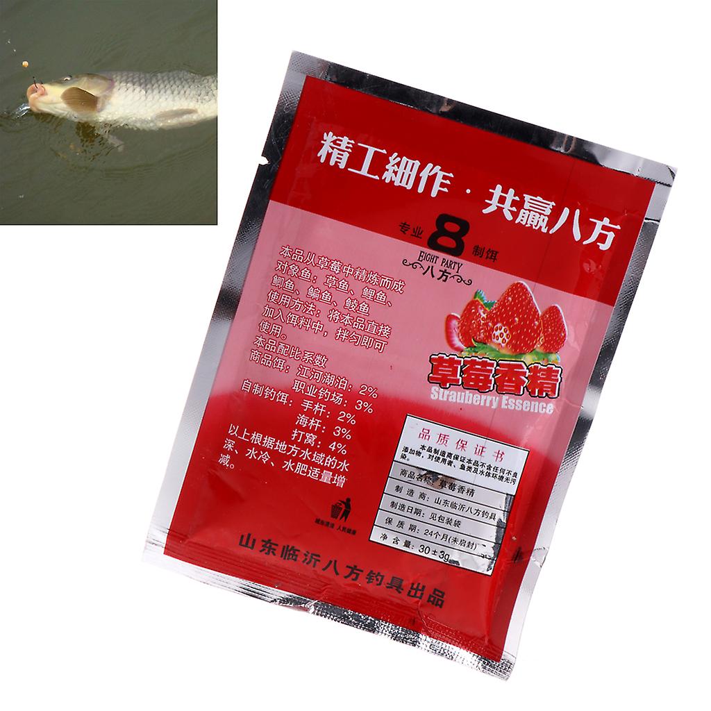 30G Strawberry Fishing Bait Flavors Powder Carp Bream Killer Food ...