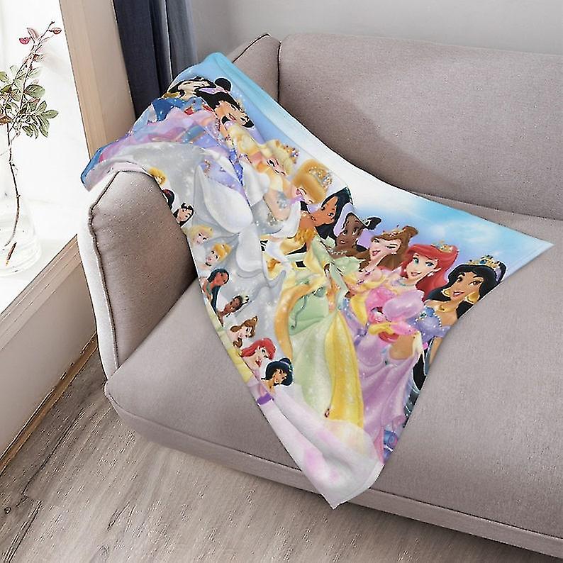 Custom Name Disney Princess Blanket Soft Gift Blanket Home Decoration ...