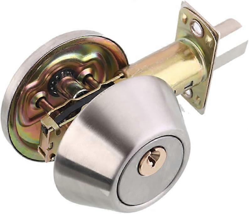 mortice lock 2-flush tubular bolt, brass + stainless steel, three keys ...