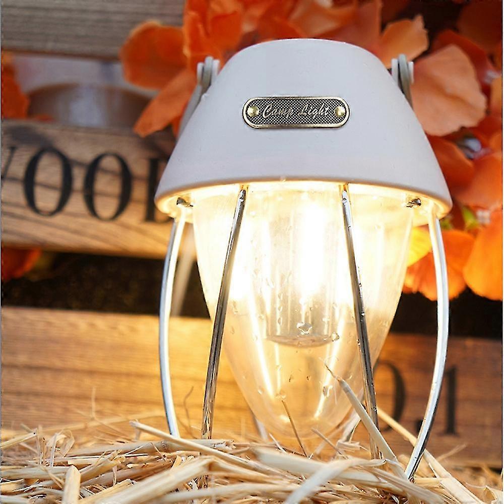 Retro Camping Light USB Rechargeable Campsite Light LED Tent Lamp ...