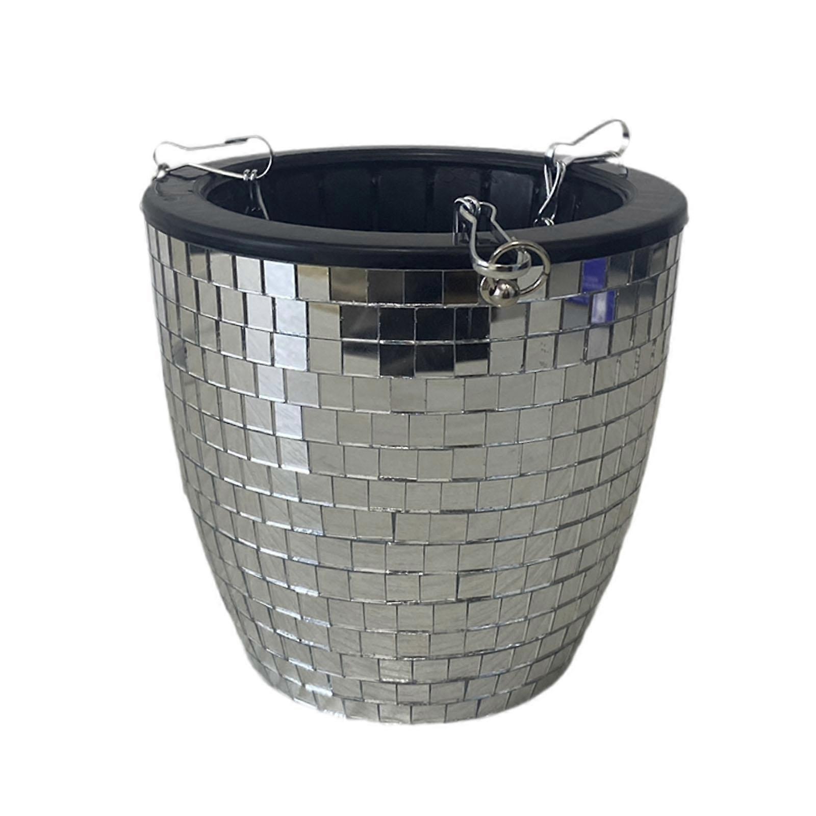 Mirror Disco Planter Mirror Plant Pot Gardening Pots Container Tabletop ...