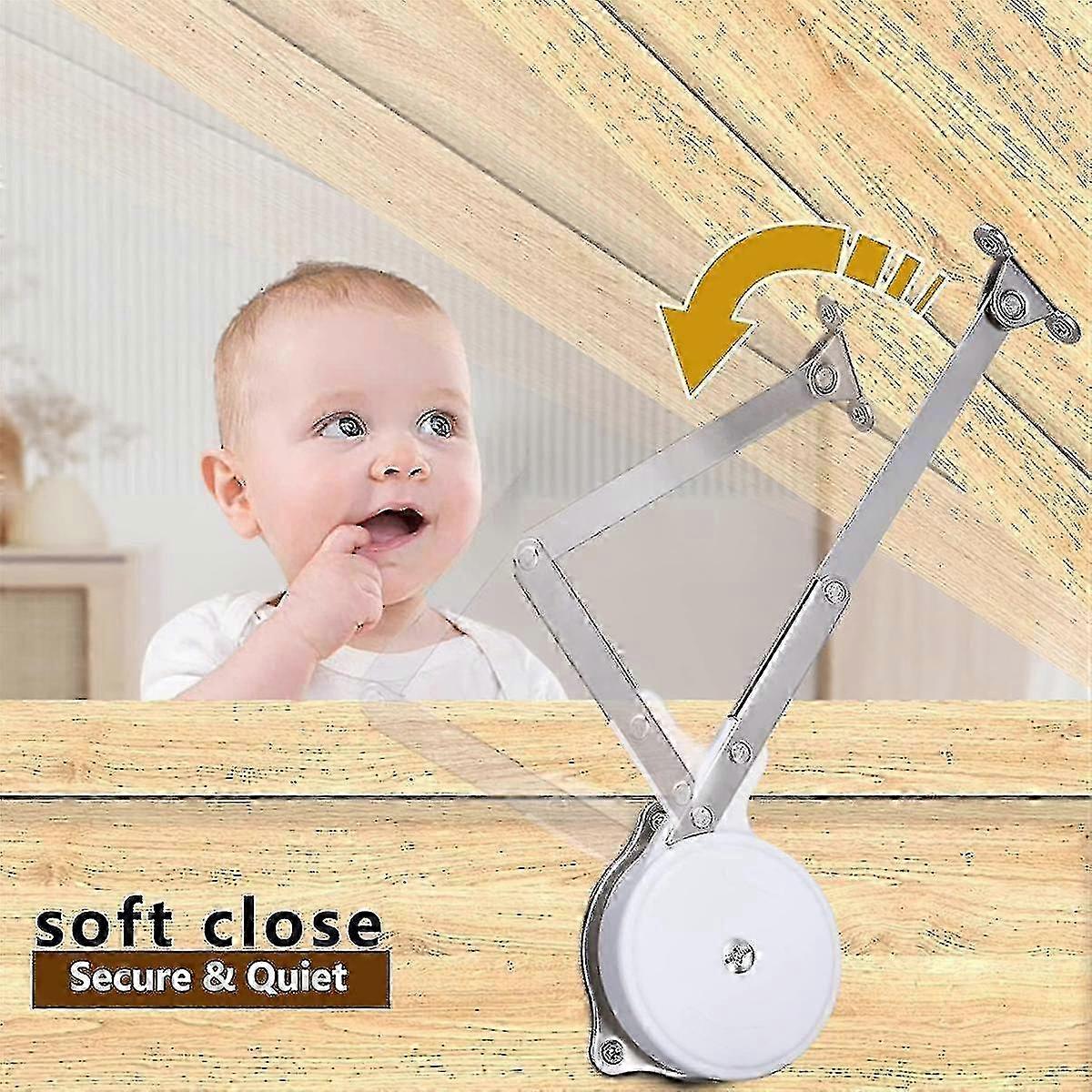 2 Pack Toy Boxes Hinges Soft Close Lid Support Hinges Chest Hinges for ...