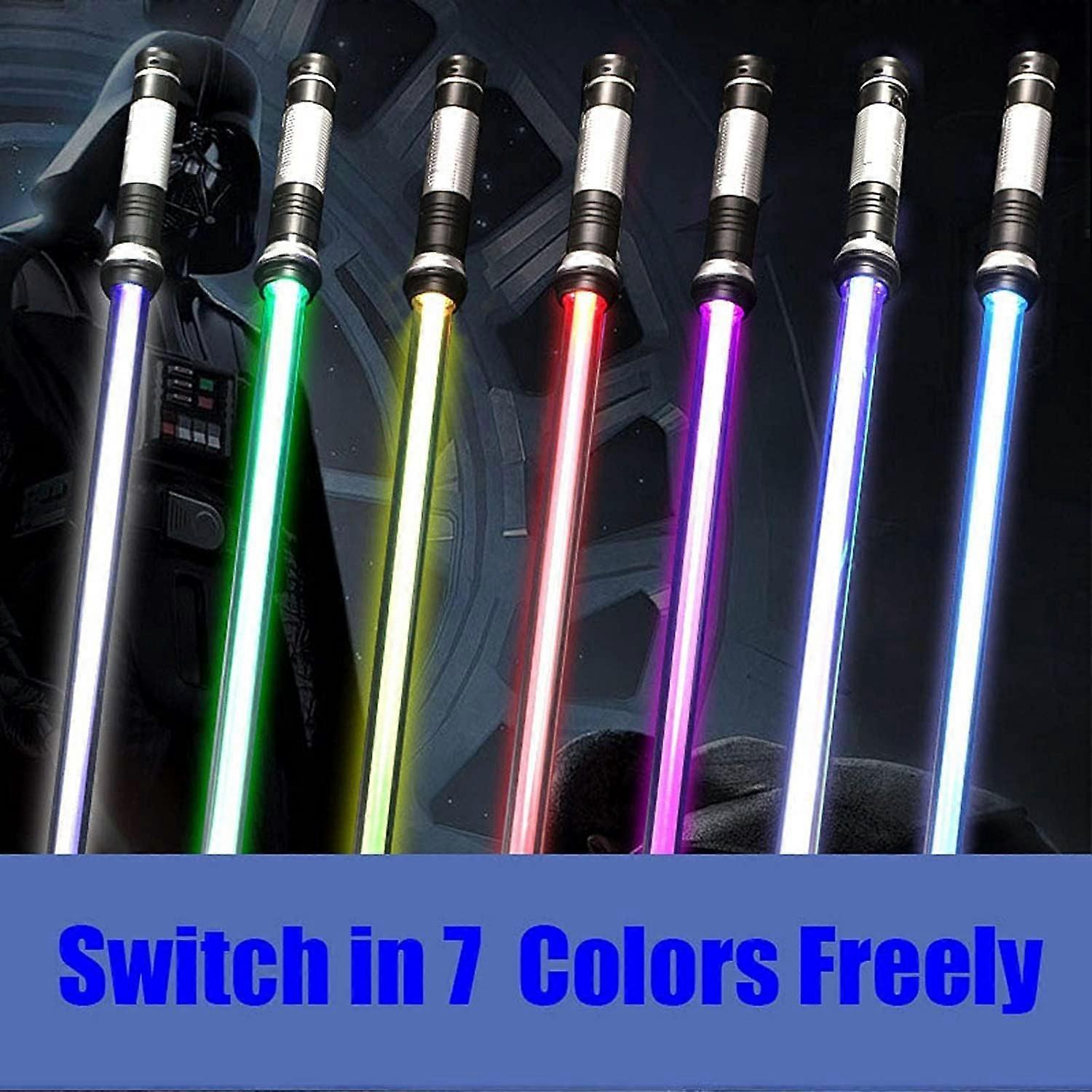 Lightsaber Kids - LED Light Up Saber with Sound Retractable 7 Colors ...