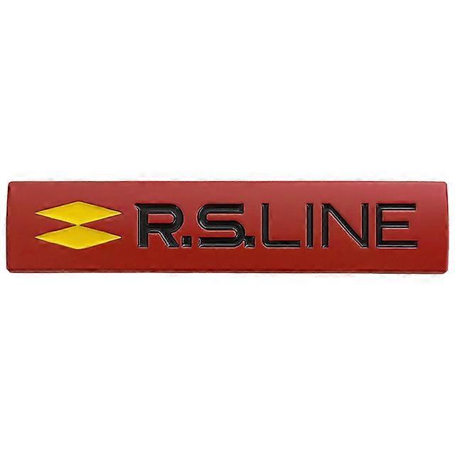 3D Metal RS Line Emblem Car Body Trunk Badge Logo Decal For Renault ...