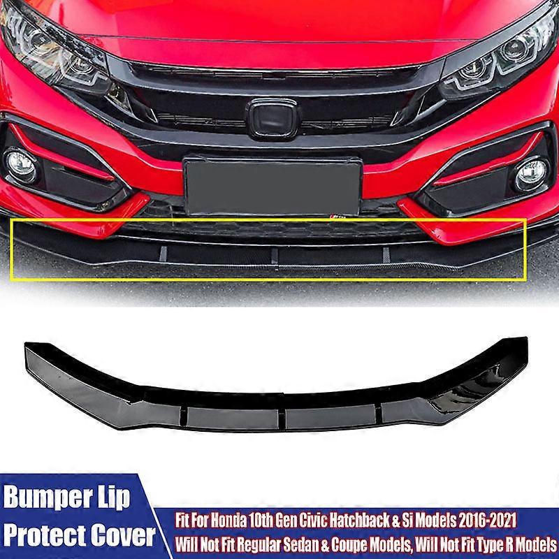Car Front Bumper Lip Diffuser Spoiler Splitter Guard For Honda 10th Gen ...