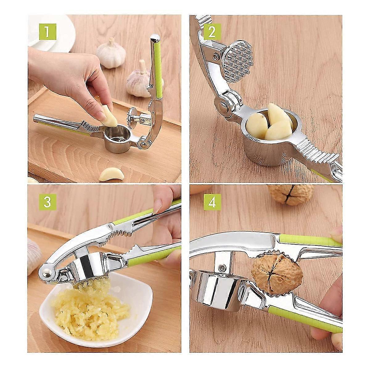 Garlic Press Kitchen Cooking Ginger Squeezer Masher Handheld Ginger ...