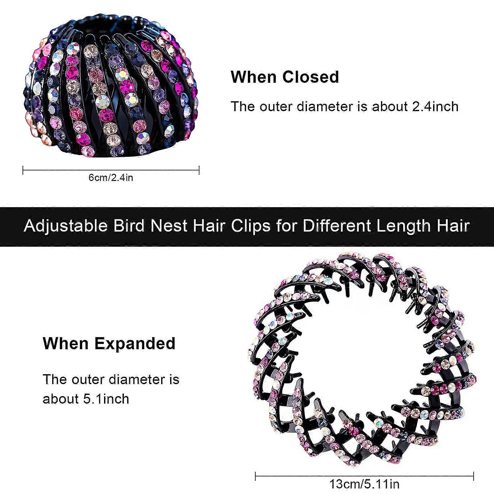 Birds Nest Hair Clip, Lazy Bird's Nest Plate Hairpin, Bun Maker Clips ...