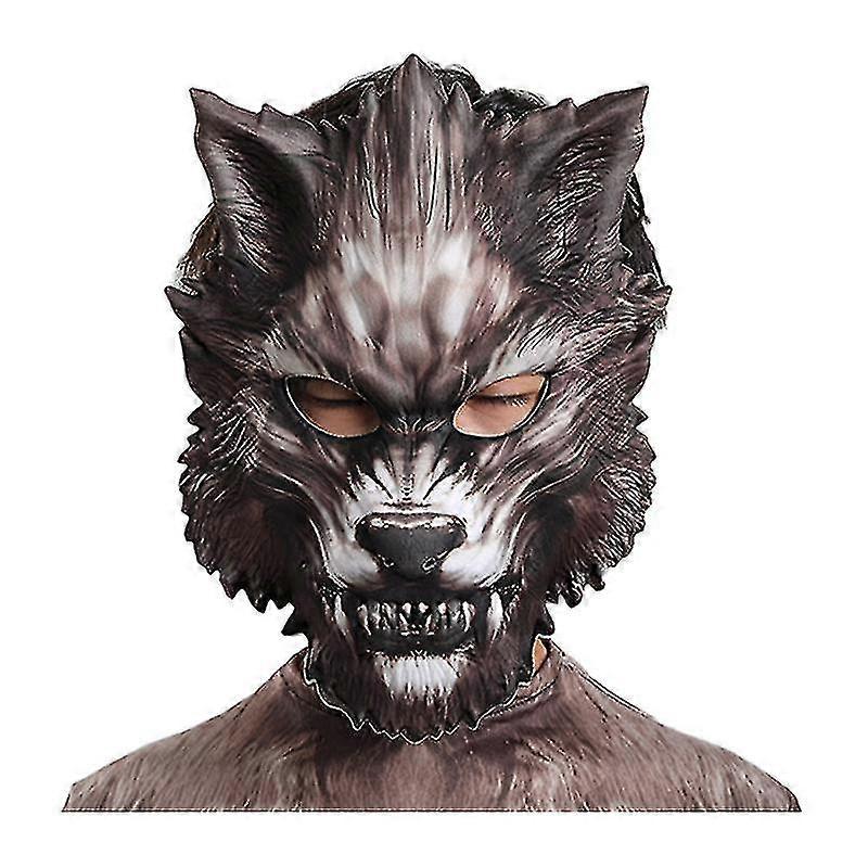 Werewolf Cosplay Costume Jumpsuit 3d Mask Suit Bodysuit Carnival ...