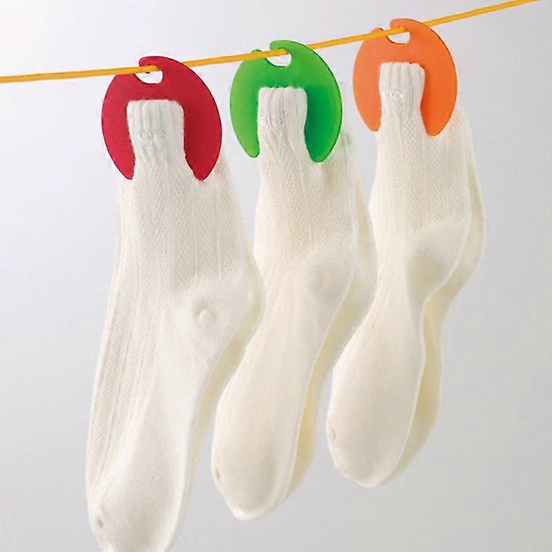 24pcs Sock Holders Stockings Ring Clip Locks Washing Sorters Organizer ...
