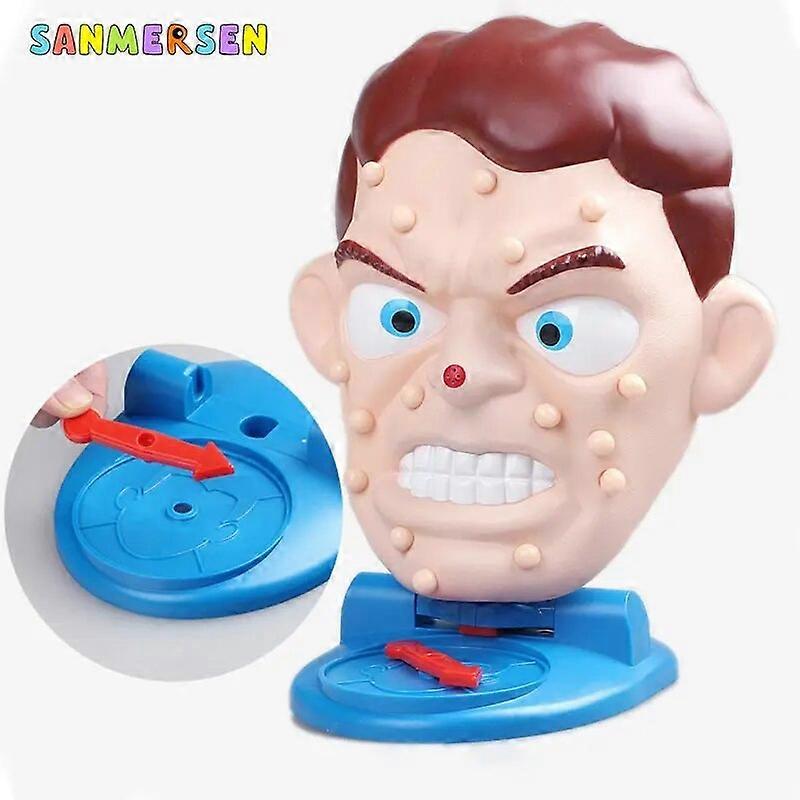 Family Party Simulate Face Squeeze Acne Toy Water Spray Popping Pimple ...
