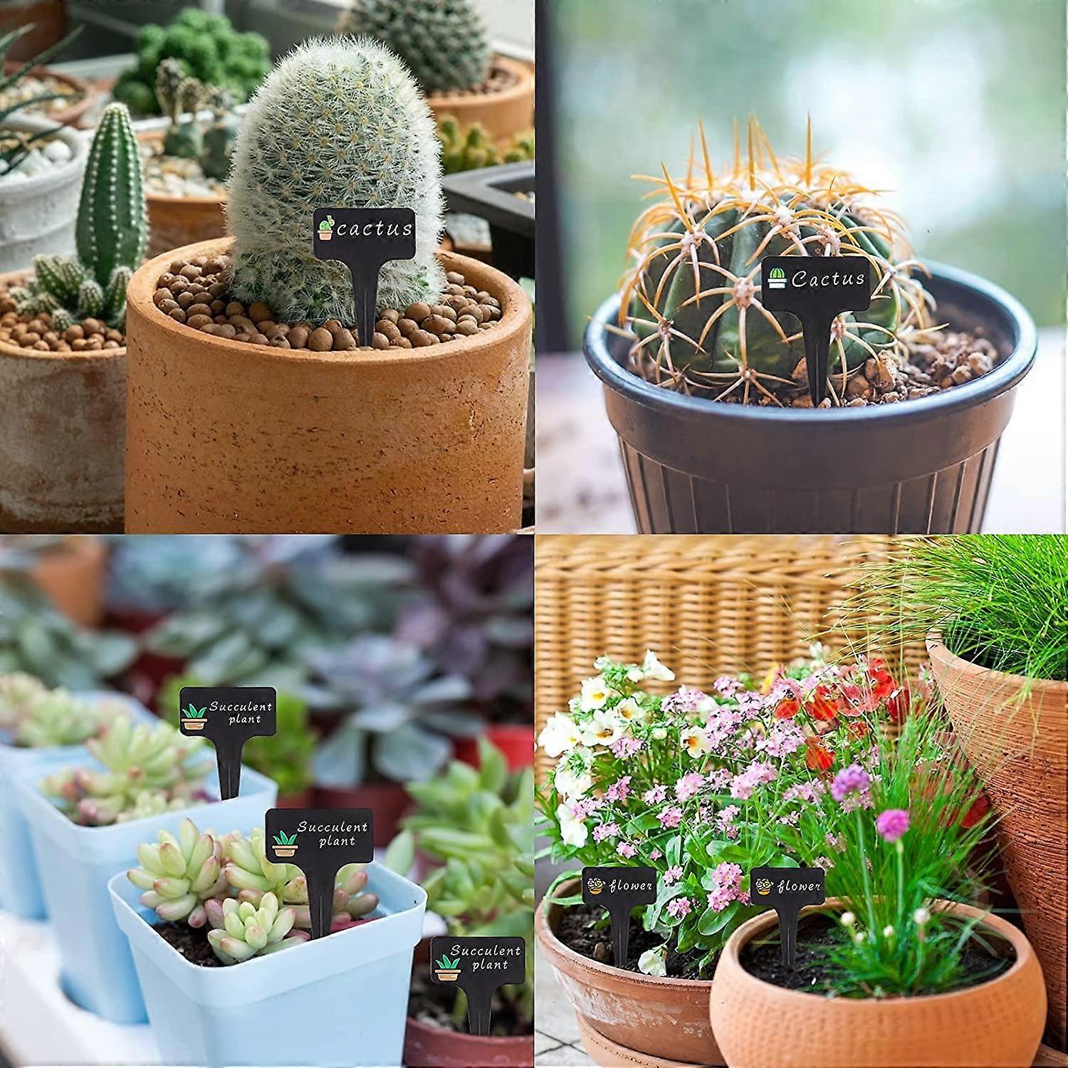 100Pcs Plant Labels Waterproof Garden Labels, T-Type Plastic Plant ...