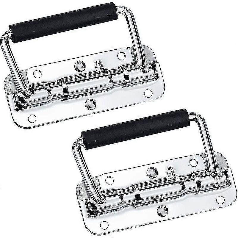2pcs Stainless Steel Folding Case Handles 110 X 41mm, Silver | Fruugo UK