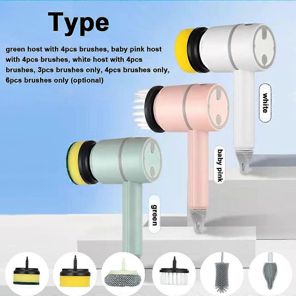 Wireless Electric Cleaning Machine USB Rechargeable Automatic Kitchen ...