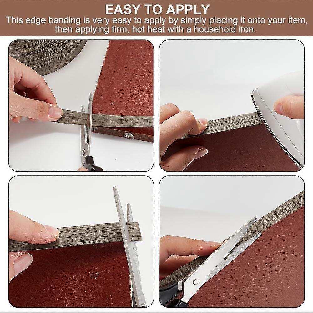 Walnut Edge Banding 0.98 Inch x 32 Ft Wood Veneer Edging Veneer Edge ...