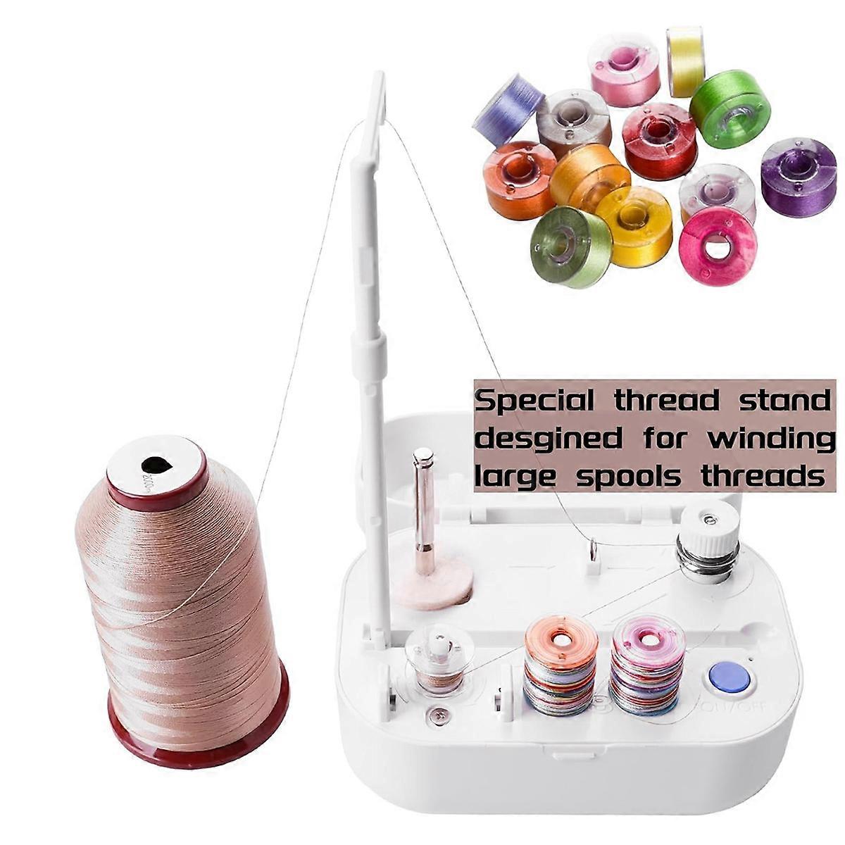 Automatic Bobbin Winder with Auto Stopper, Large Spool Thread Holder ...