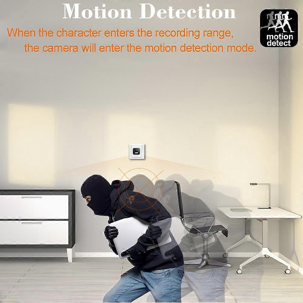 HD 1080P USB Wall Charger Motion Detection Loop Recording Home Security ...