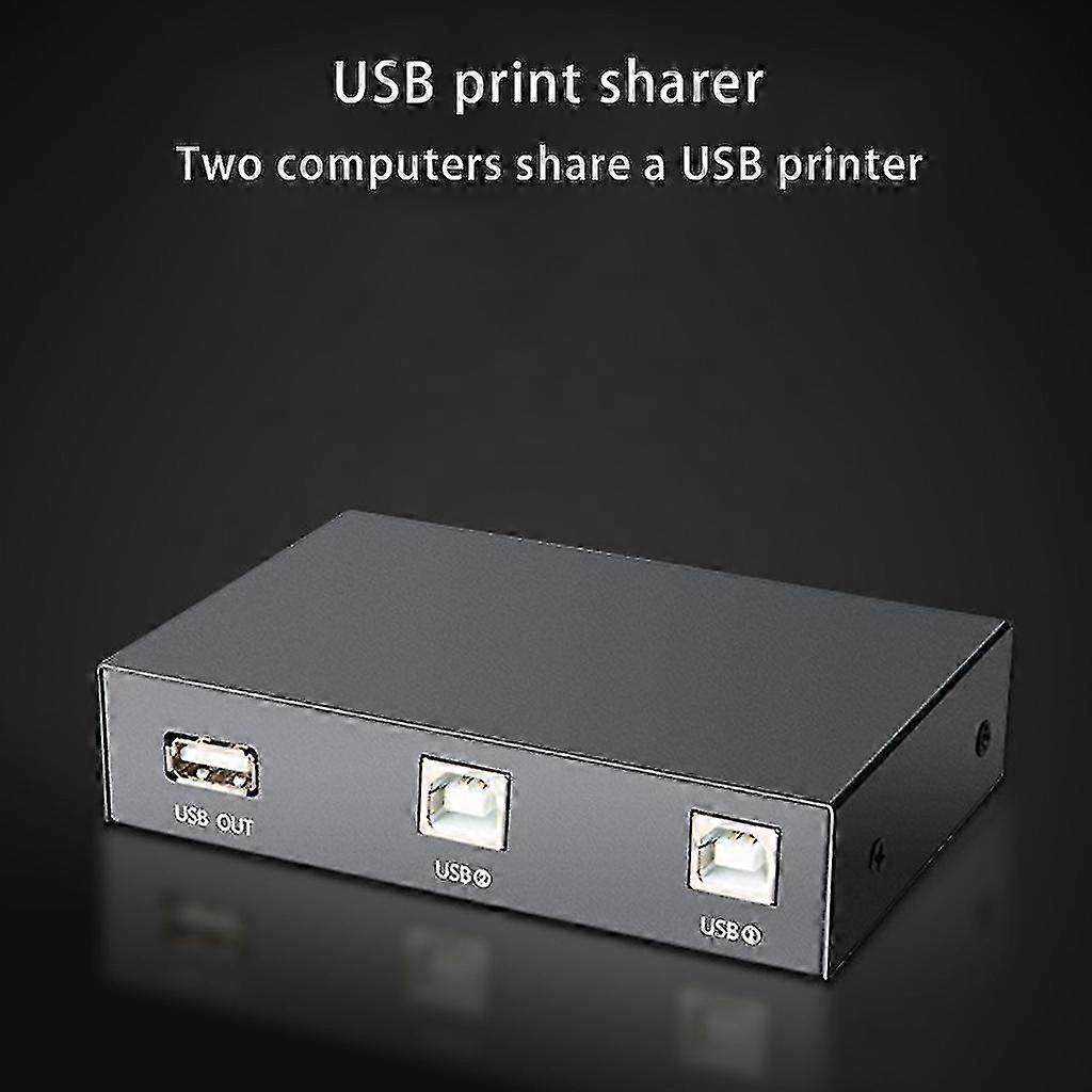 2-in-1 Out USB Printer Sharer: 2 USB 2.0 Ports Splitter for PC, Printer ...