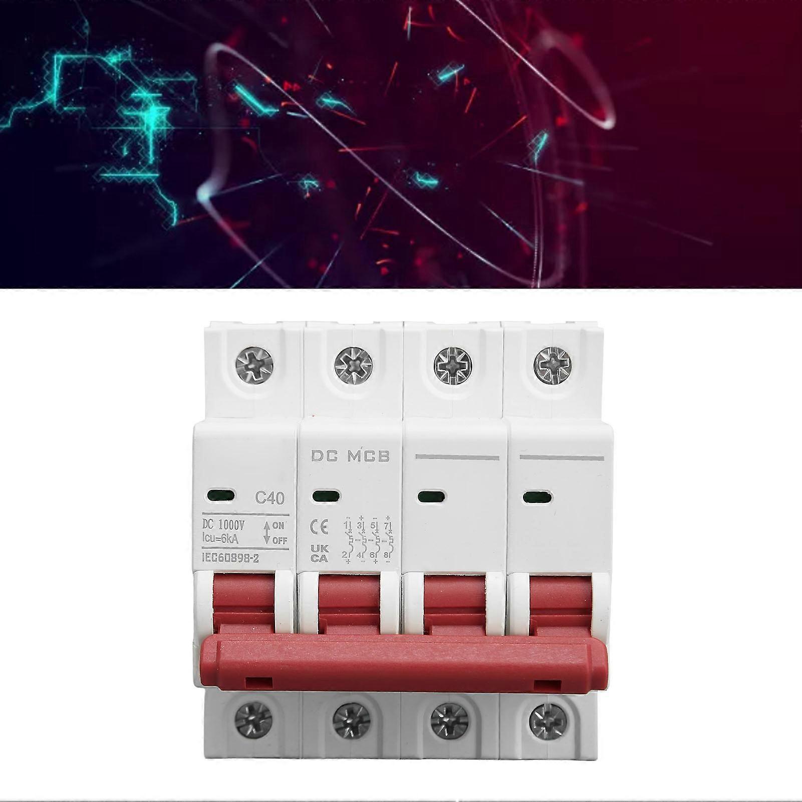 4P DC Circuit Breaker Arc Extinguishing Fast Decoupling Miniature ...