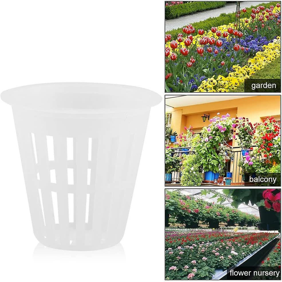 10pcs/set Hydroponic Baskets Plants Cups Plastic Pots Reusable Durable ...