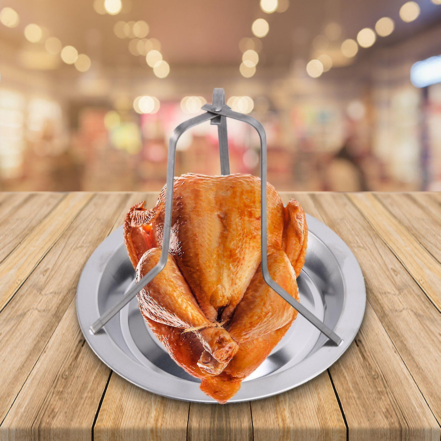 Chicken Stand Stainless Steel Vertical Chicken Roaster Rack Beer Butt ...