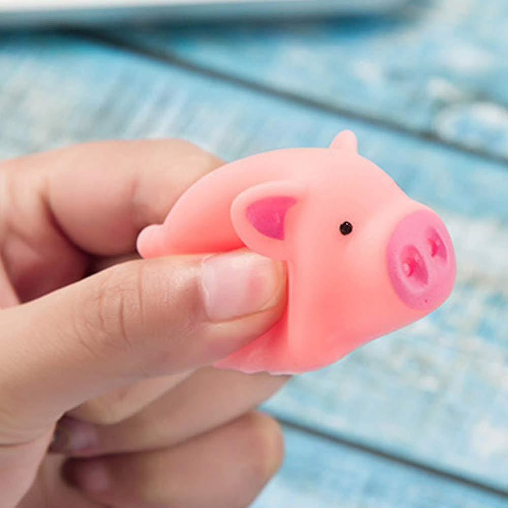 20pcs Miniature Pink Piggy Squeak Toy Figures for Kid Toy Cake Toppers ...