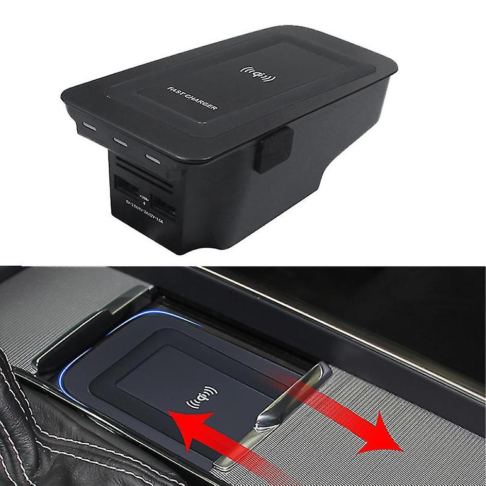 Car Wireless Charge Charging Phone Holder Mobile Adapter Mount Bracket ...