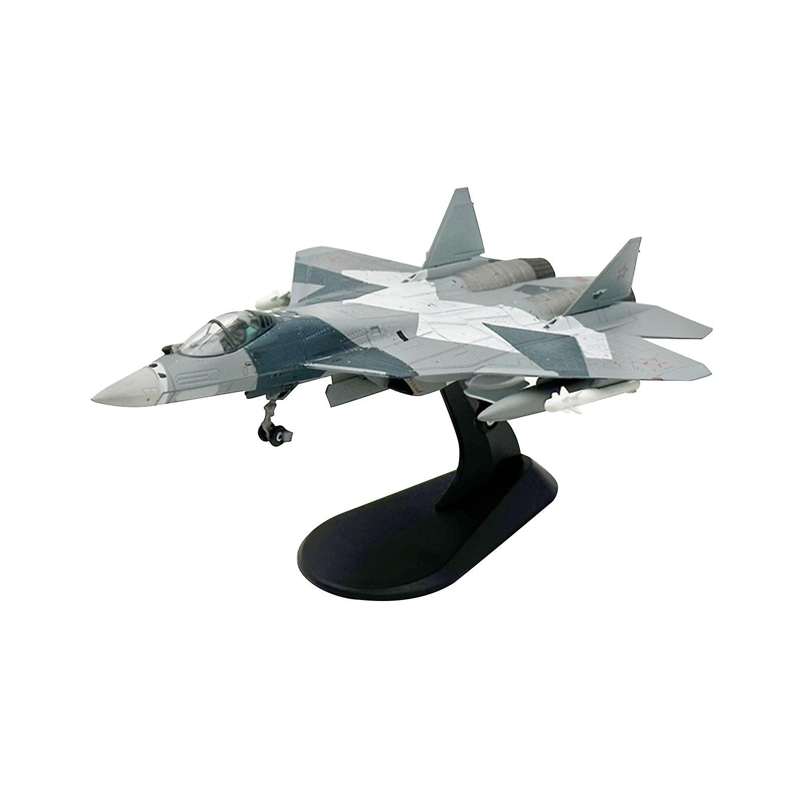 1/100 Scale Su 57 Fighter Simulation Diecast Model For Bedroom ...