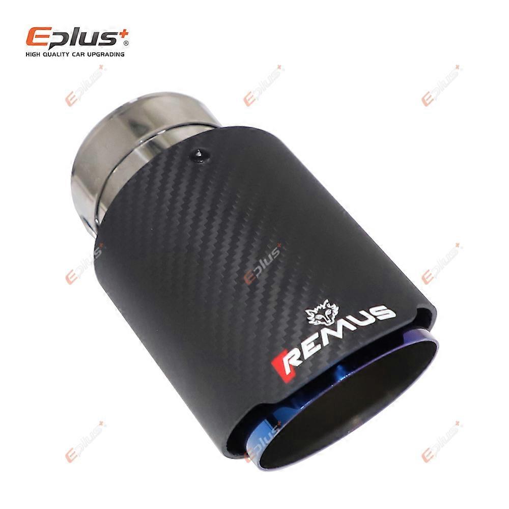 REMUS Car Matte Carbon Fiber Muffler Tip Exhaust System Pipe Mufflers ...