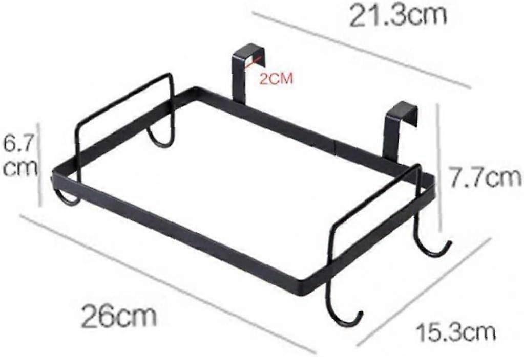 1pc Metal Garbage Rack, Trash Bin Bags Storage Space Left Garbage Hook ...