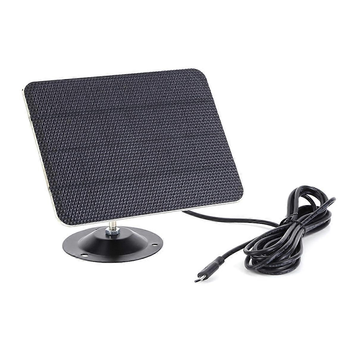 10W 5V USB Solar Panel Charger Kit IPX6 Waterproof 360 Adjustable ...