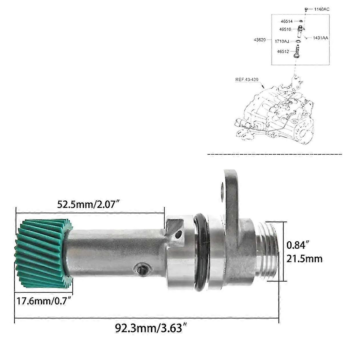 43621-28040 Speedometer Sleeve Assembly Odometer Gear Speed Sensor for ...