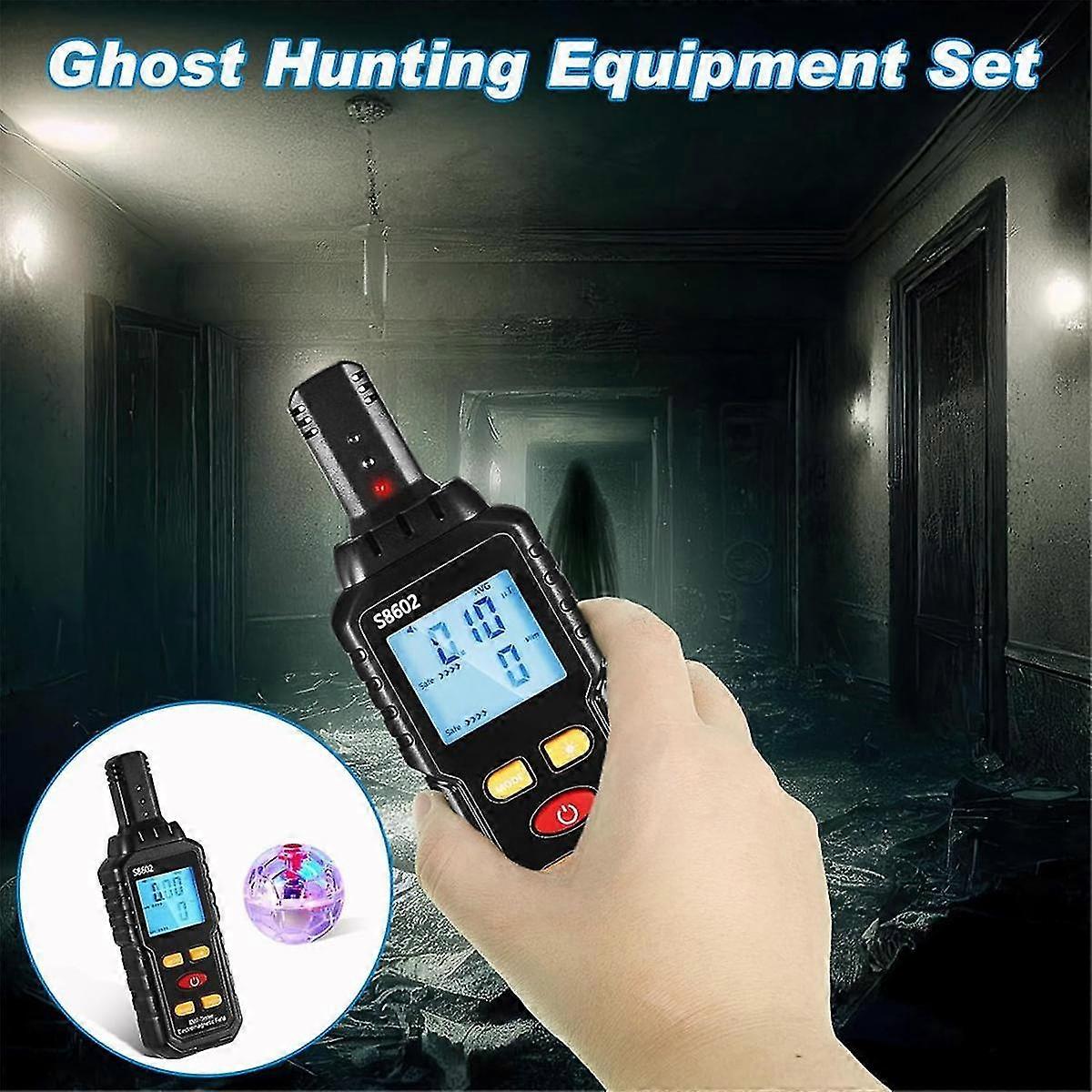 Ghost Equipment Kit, Emf Meter With 2 Motion Light Up Catballs, Emf ...