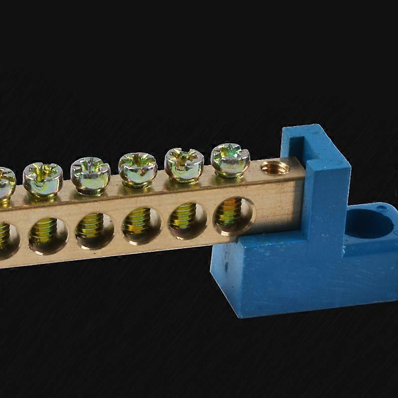 Terminal Block Blue Terminal Bus Bar 10 Positions Screw Terminal ...