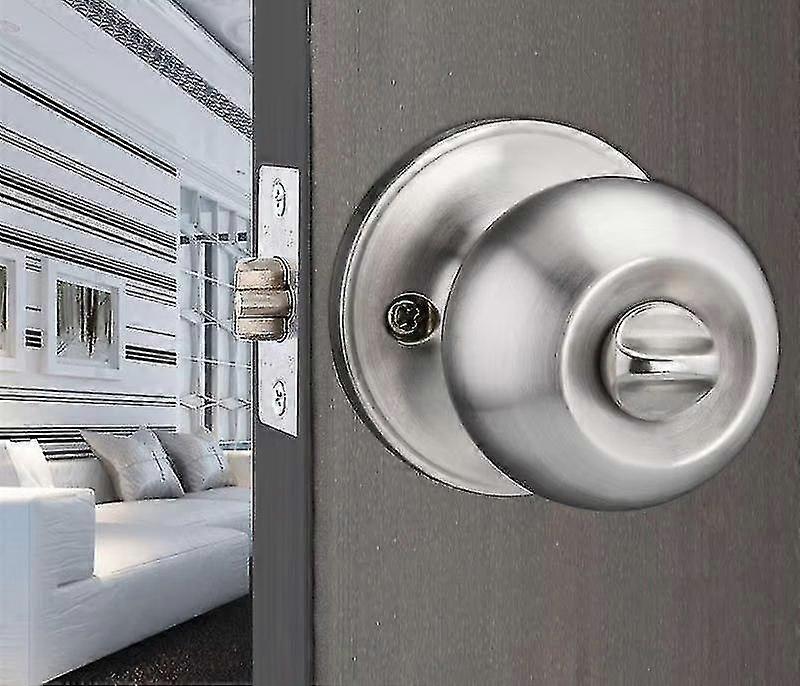 Stainless Steel Door Handle Round Type With Key,stainless Steel Three ...