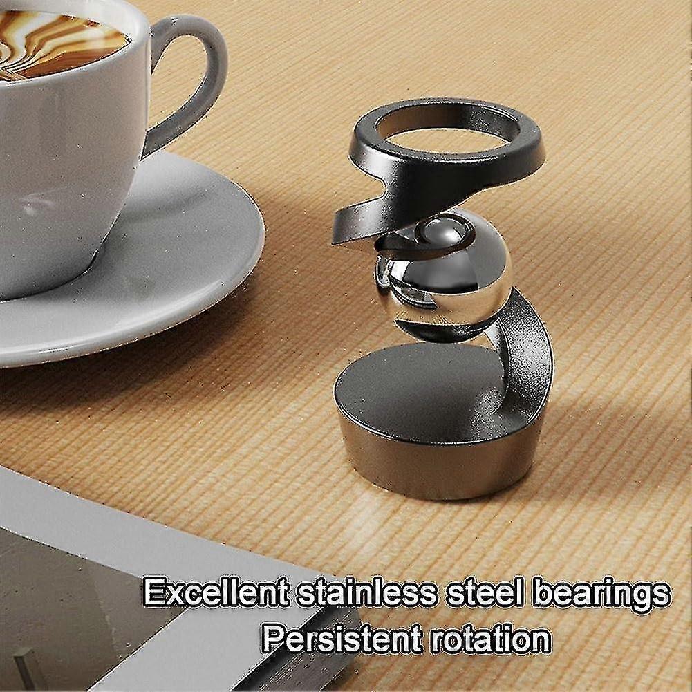 Gravity Defying Kinetic Desk Toy, Desktop Suspended Gyroscope, Optical ...