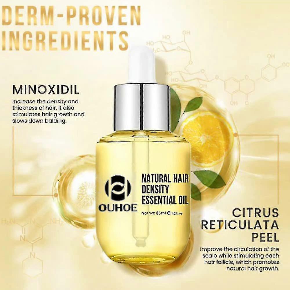 3pcs Hair Density Essential Oil, Hair Regrowth Essential Oil, Hair ...